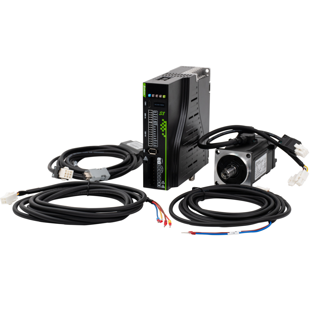 ชุด S8 Servo 400W + เบรก - ชุด S8 Servo Drive + Motor 400W พร้อมเบรก ...