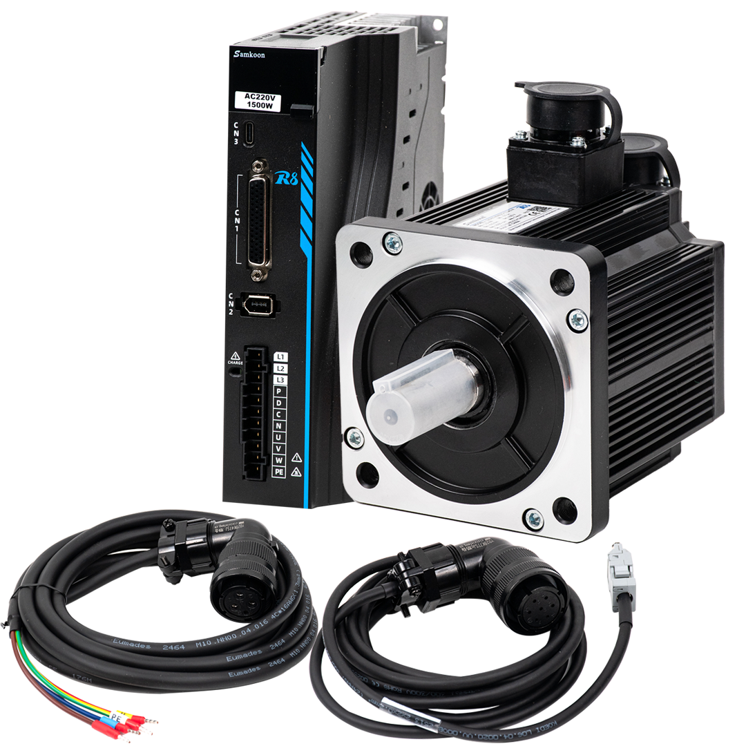 ชุด R8 Servo 1500W - ชุด Servo Drive + Motor 1500W (44 Control Pin ...